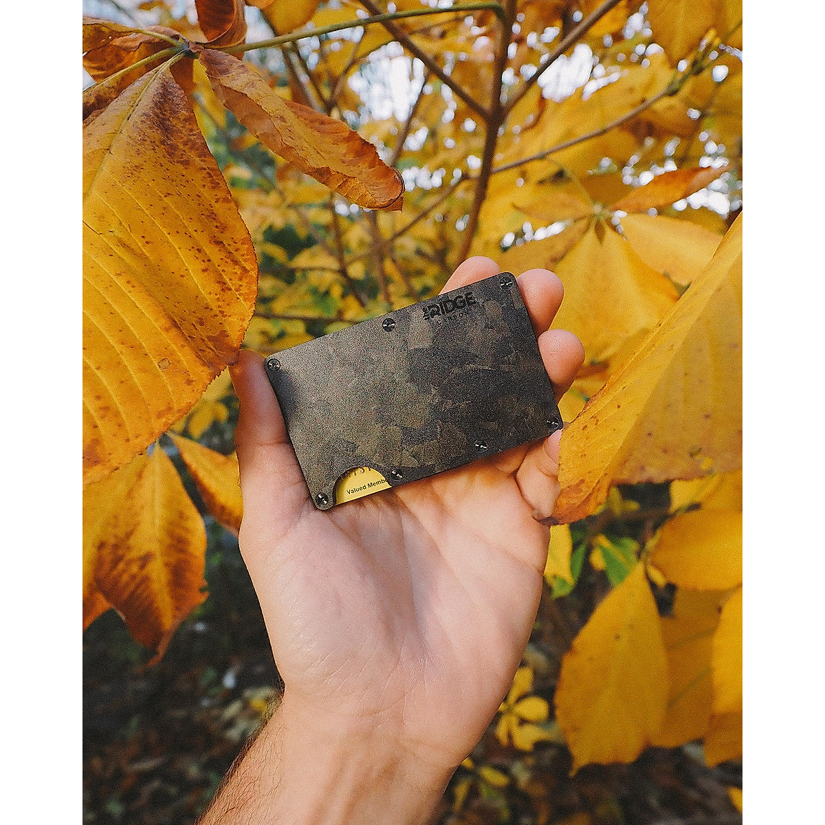 Ridge Wallets for Men - Slim Minimalist Wallet For Men, Front Pocket Wallets for Men, RFID Wallet For Men - Card Holder Wallet (Forged Carbon)