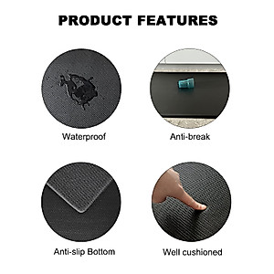 Artnice Anti Fatigue Mat Standing Desk Office One Piece,0.75" Memory Foam Kitchen Mats for Standing,Standing Mat for Standing Desk for Floor, Office, Sink(17.3" x 28")