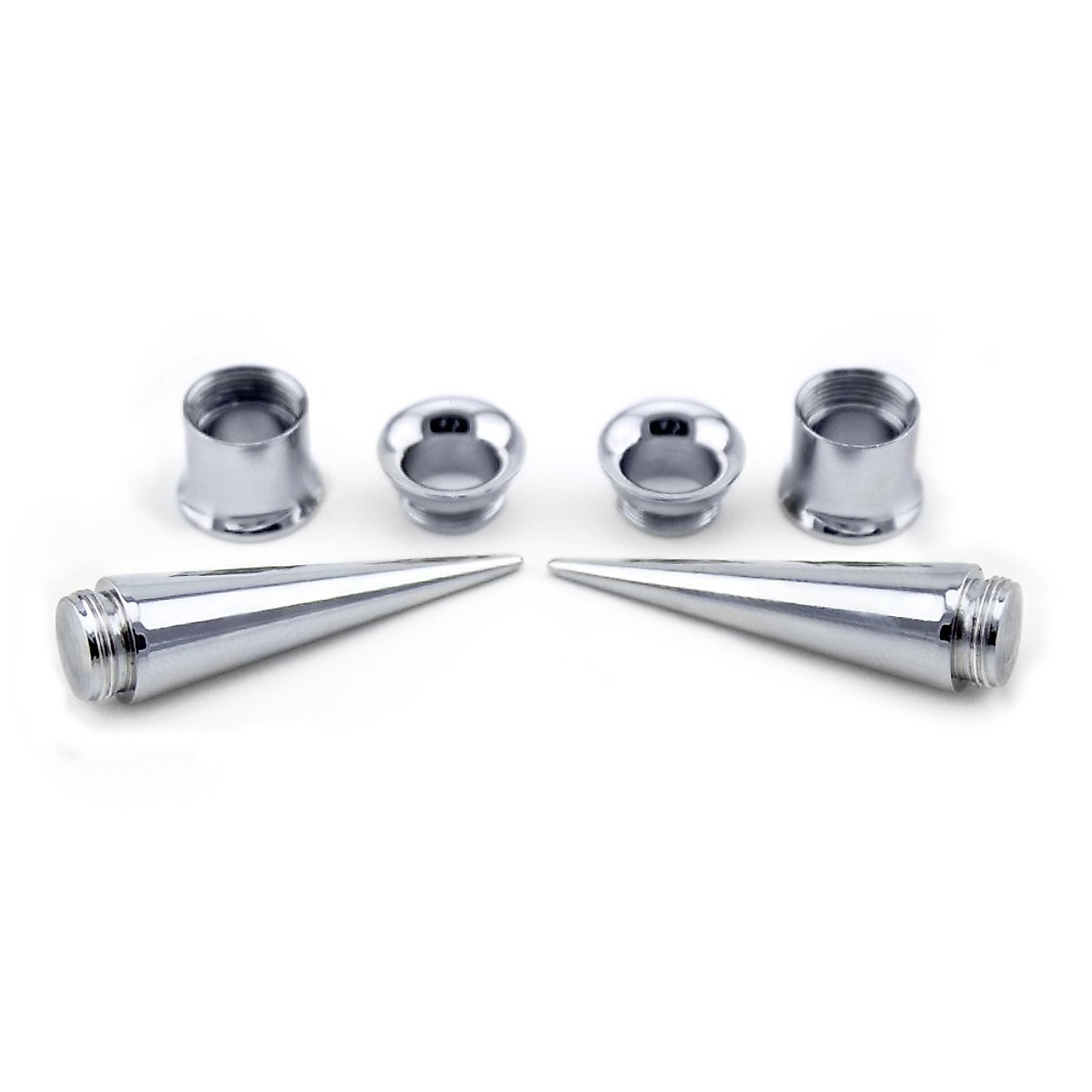 Urban Body Jewelry 1 Gauge (7mm) Stainless Steel Taper & Tunnel Ear Stretching Kit (6 Pieces)