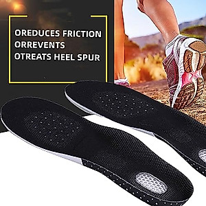 Arch Support Inserts, Plantar Fasciitis Insoles, Shoe Inserts for Women and Men, Heel Pain Relief, Insoles for Standing All Day, Flat Feet Pain Relief, Orthotic Inserts, Breathable & Anti-Slip, S