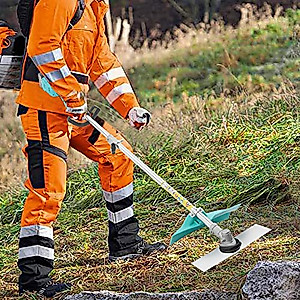 Cordless Electric Lawn Trimmer, Multifunctional 24V 1300W Lawn Mower Garden Strimmer Grass Cutter Brushless Motor for Green Belts, Parks, Farms, Backyard