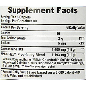 Puritan's Pride Glucosamine, Chondroitin & MSM -3 Per Day Formula