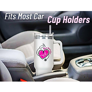 DLOCCOLD Nurse Appreciation 40oz Tumbler, Purple - Nursing Week Gift for Women