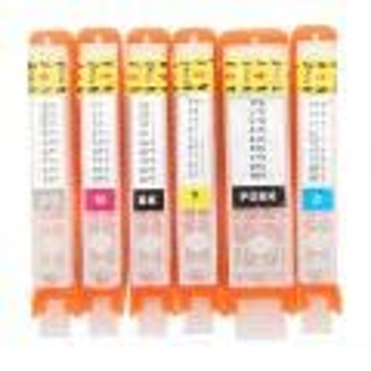 FTVOGUE 5PCS Ink Cartridge, Reusable Printing Ink Cartridge PGBK BK C M Y 5 Color for Printing (970-971)