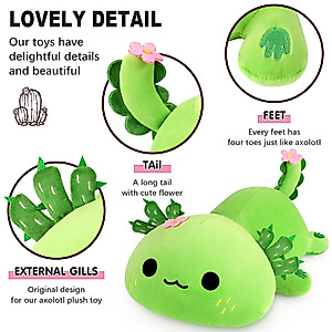 Onsoyours Cute Plush Cat Stuffed Animal Kitten Pet Soft Anime Lying Kitty Plush Toy Hugging Pillow for Kids (White, 13")