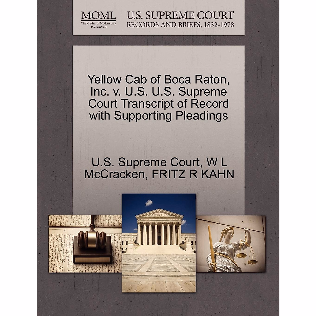 Yellow Cab of Boca Raton, Inc. v. U.S. U.S. Supreme Court Transcript of Record with Supporting Pleadings