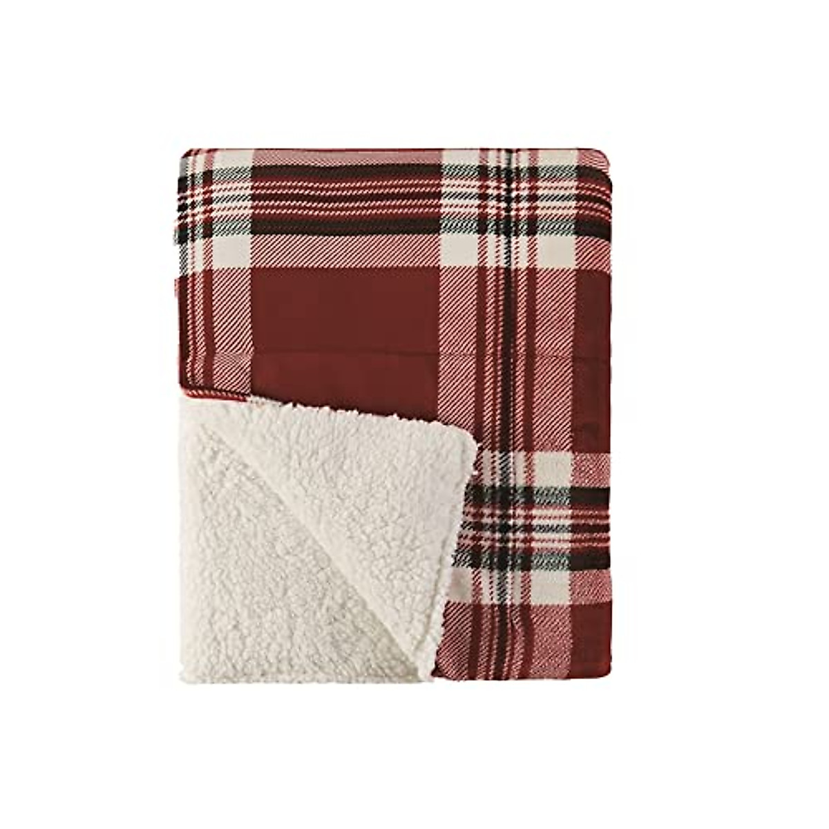 LONDON FOG Cabin Collection, 1 Piece Throw - 50" x 60", Red Multi