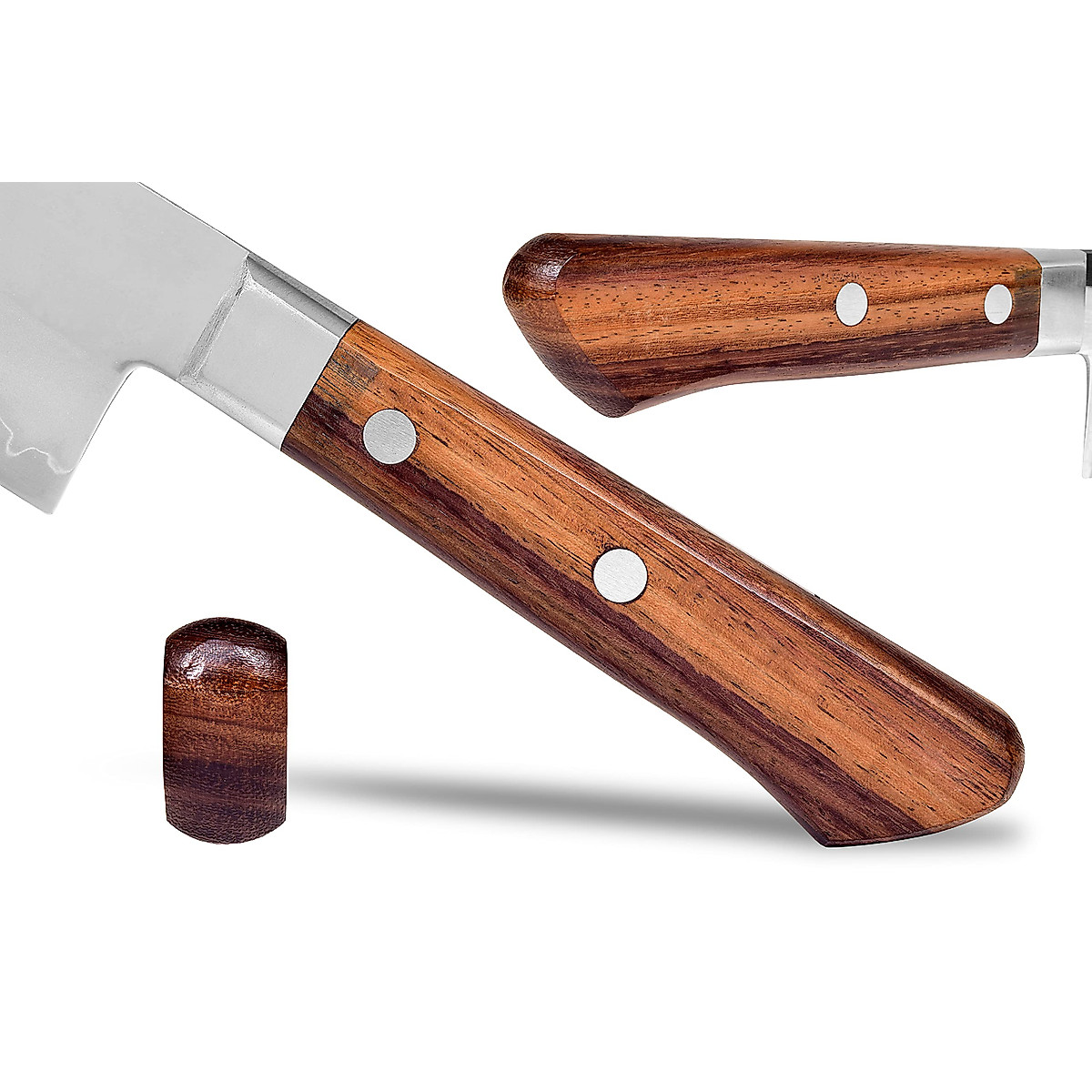 Seki Japan Japanese Seki SANBONSUGI Utility Petty Knife, 8A Stainless Steel Fruit Knife, Rose Wood Handle, 120 mm (4.7 in)