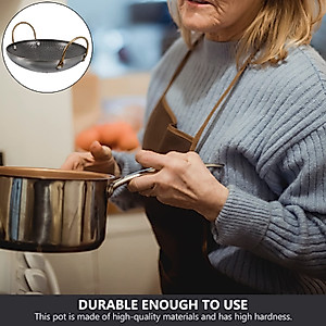 Hemoton Stainless Steel Wok 1 Pc Seafood Pot Stainless Steel Lightweight Noodle Pot Outdoor Stove