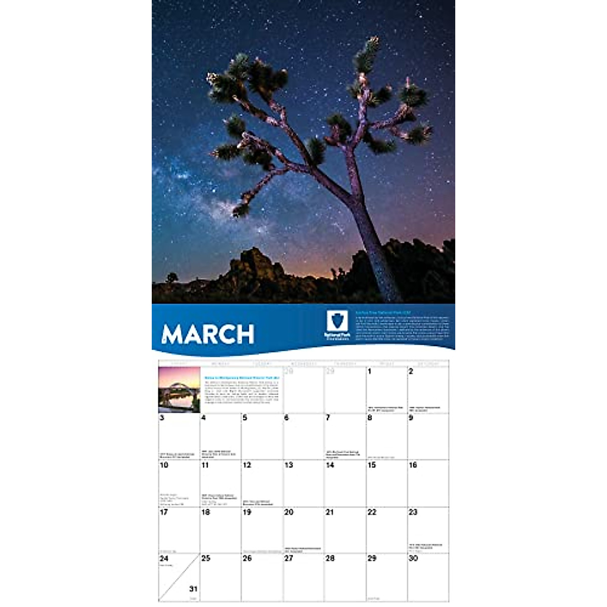 2024 National Park Foundation Wall Calendar: 12-Month Nature Calendar & Photography Collection (Monthly Calendar)