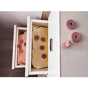 Tongzaner 48 Pack Cedar Ring Value Set, 100% Natural Aromtic Red Cedar Wood, Suitable for Wardrobe, Shoe Cabinet, Kitchen Cabinet, Closet, Shoes and Clothes to Deodorize and Keep Fragrance