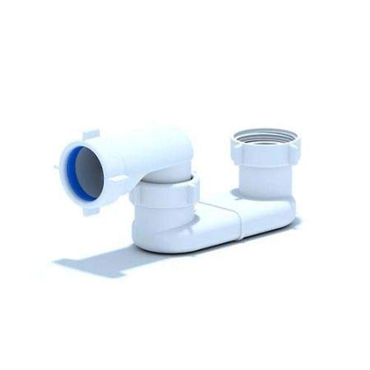 Bath Shower Drain Flat P-Trap 1 1/2" P Trap E000 for Acrylic bathtubs by Aniplast