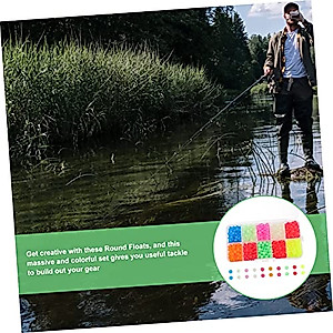 TOKIDNY 4000 pcs Colorful Float Bait Glow Lake for Night Tools Sea Fishing Assorted Line Saltwater Beads Gear Eggs Freshwater Mmplastic Color Luminous Round Mix Accessories River