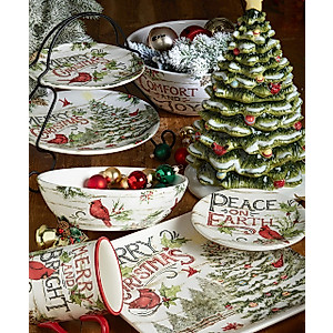 Certified International Evergreen Christmas 36 oz. Soup/Cereal Bowls, Set of 4