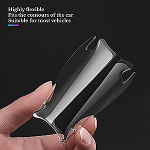 AOERUN 14PCS Transparent Car Door Handle Cup Scratches Protector and 20PCS Car Wheel Reflective Sticker