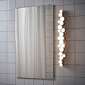 Ikea Sodersvik LED Wall lamp dimmable Black Chrome Plated 27 1/2x3 7/8 704.551.29