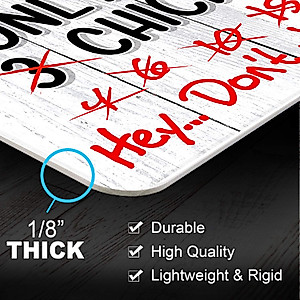 Bigtime Signs I Only Want Chickens 9" x12'' PVC Chicken Decor Sign - Christmas Chicken Yard Decorations Chicken Toys | Chicken Coop Accessories for Chicken Feeder - Chicken Gifts for Chicken Lovers