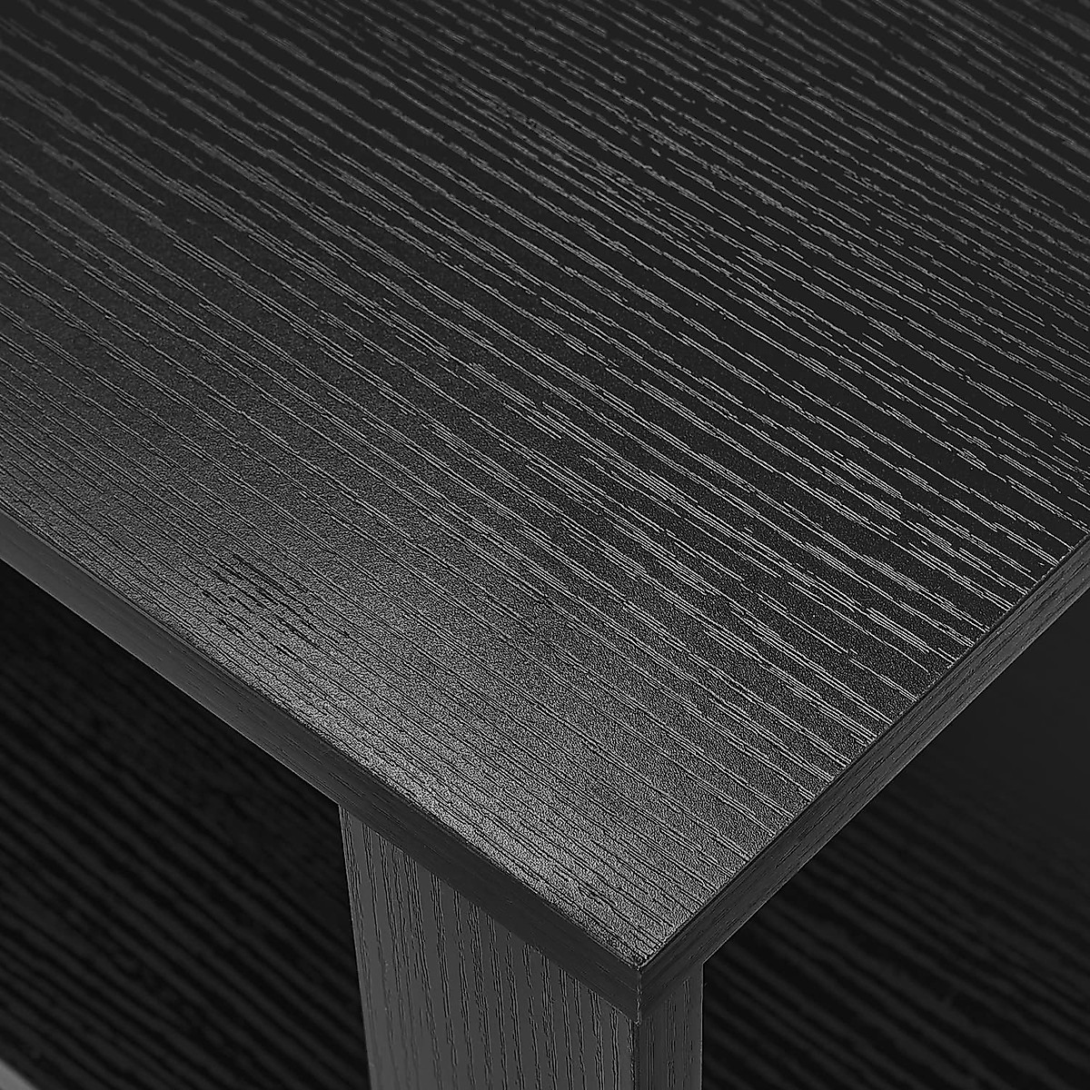 Panana TV Stand for 70 inch TV, Entertainment Center TV Console Table TV Storage Cabinets Media Console with 2 Doors and Open Shelves, 4 Cubby for Living Room Bedroom, Black