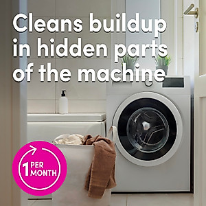 Lemi Shine Washing Machine Cleaner | Powered By Citric Acid | 100% Guaranteed Hard Water Cleaner | Compatible with Front & Top Load Washing Machines, 8 Count