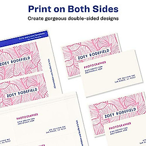 Avery Printable Business Cards, Inkjet Printers, 250 Cards, 2 x 3.5 (8371)