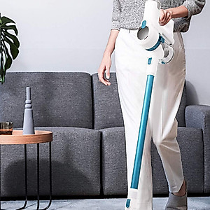 LUCKWIND Stick Vacuum Cleaner Handheld Cordless Electric Broom – Powerful Suction HEPA Filteration Lightweight Upright Rechargeable for Carpet Floor Car LED Bagless Portable(22kpa, Blue)