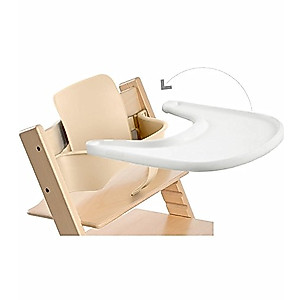 Stokke Tray, White - Designed Exclusively for Tripp Trapp Chair + Tripp Trapp Baby Set - Convenient to Use and Clean - Made with BPA-Free Plastic - Suitable for Toddlers 6-36 Months