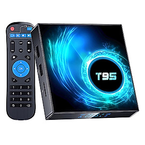 T95 Android TV Box 10.0 4GB RAM 64GB ROM, TV Box Android 2024 Support 6K Dual-WiFi 2.4G/5G T95 Android Box H616 Quad-Core CPU with HDR10 BT4.0 4K 6K 3D Ethernet H.265 Decoding Smart TV Box