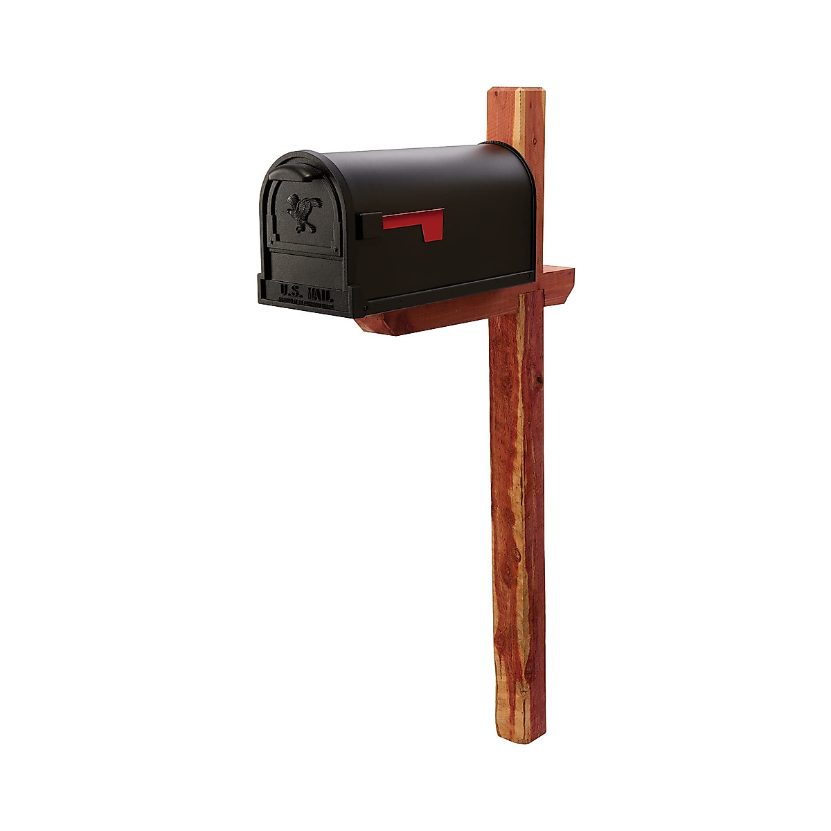 Architectural Mailboxes DPKX00AM Deluxe Drive-in Post, Aromatic Cedar