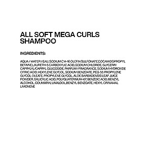 REDKEN All Soft Mega Curls Shampoo | For Extremely Dry Hair | Sulfate Free Shampoo | For Curly & Coily Hair | Nourishes & Softens Severely Dry Hair | With Aloe Vera