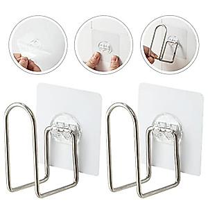 Hemoton 8 Pcs Wall Mounted Pot Lids Holder Wall Door Mounted Pan Lid Cover Hanger Rack Kitchen Utensil Cutting Board Organizer for Home and Kitchen Use