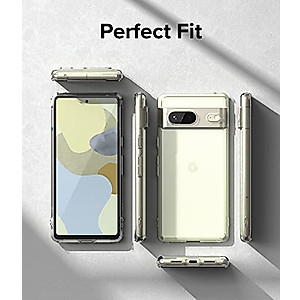 Ringke Fusion [Anti-Fingerprint Technology] Compatible with Google Pixel 7 Case 5G, Protective Sturdy Back Shockproof TPU Bumper Translucent Smudge Proof Cover for Women, Men - Matte Clear