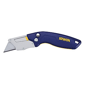 IRWIN Utility Knife, Push And Flip Compact Foldable (IWHT10577)