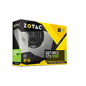 ZOTAC GeForce GTX 1080 Mini 8GB GDDR5X VR Ready Gaming Graphic Card, DisplayPort 1.4, 1x HDMI 2.0, Dual-link DVI (ZT-P10800H-10P)