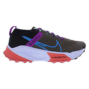Nike Men's ZoomX Zegama Trail Running Shoe (Ironstone/Vivid Purple/Black/Laser Blue, us_Footwear_Size_System, Adult, Men, Numeric, Medium, Numeric_11_Point_5)