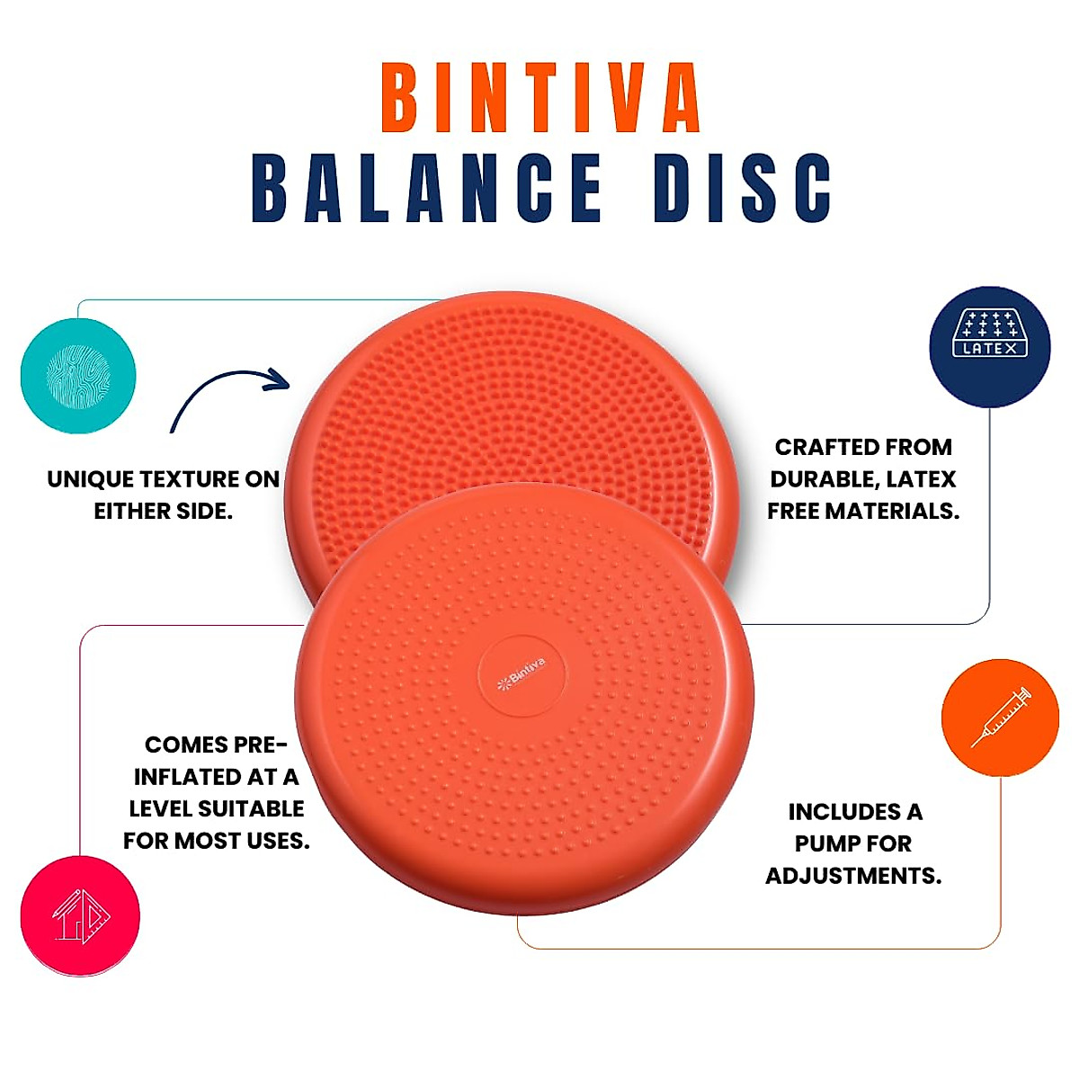 bintiva Round Balance disc Purple 33cm
