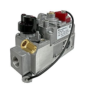 Durablow DV970A-NG Millivolt Gas Valve Replacement for Dexen, Dexin, Robertshaw, HHT 6003 Series 200-D (No Turndown, Natural Gas, 3/8“ Inlet, 3/8” Outlet) DV970A-NG