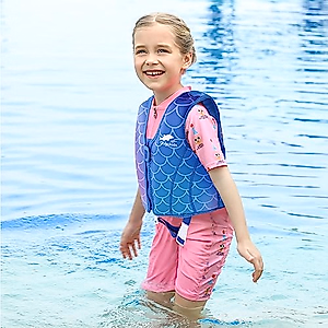 Gogokids Kids Swim Vest, Toddler Float Jacket for 30-50 lbs Girls and Boys, Comfortable Fit Swimming Jacket, for 2-9 Year Old Children