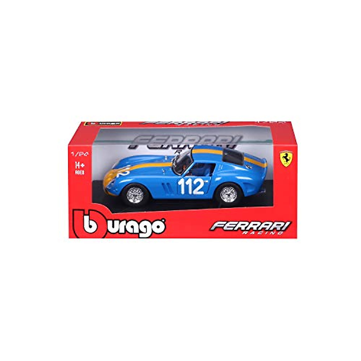 Bburago 1962 Ferrari 250 GTO 1: 24 Scale Die-cast Model, Blue