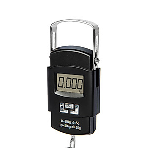 Hyindoor Portable Luggage Scale 50kg/110lb Electronic Digital Suitcase Weight Scale Travel Bag Hanging Weighing Scale