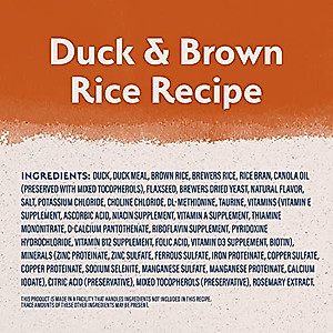 Natural Balance Limited Ingredient Adult Dry Dog Food with Healthy Grains, Reserve Duck & Brown Rice Recipe, 12 Pound (Pack of 1)