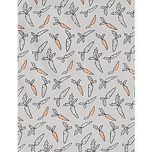 Amazon Essentials Baby Swaddle Blankets One Size, 3-Pack Grey Bunnies,