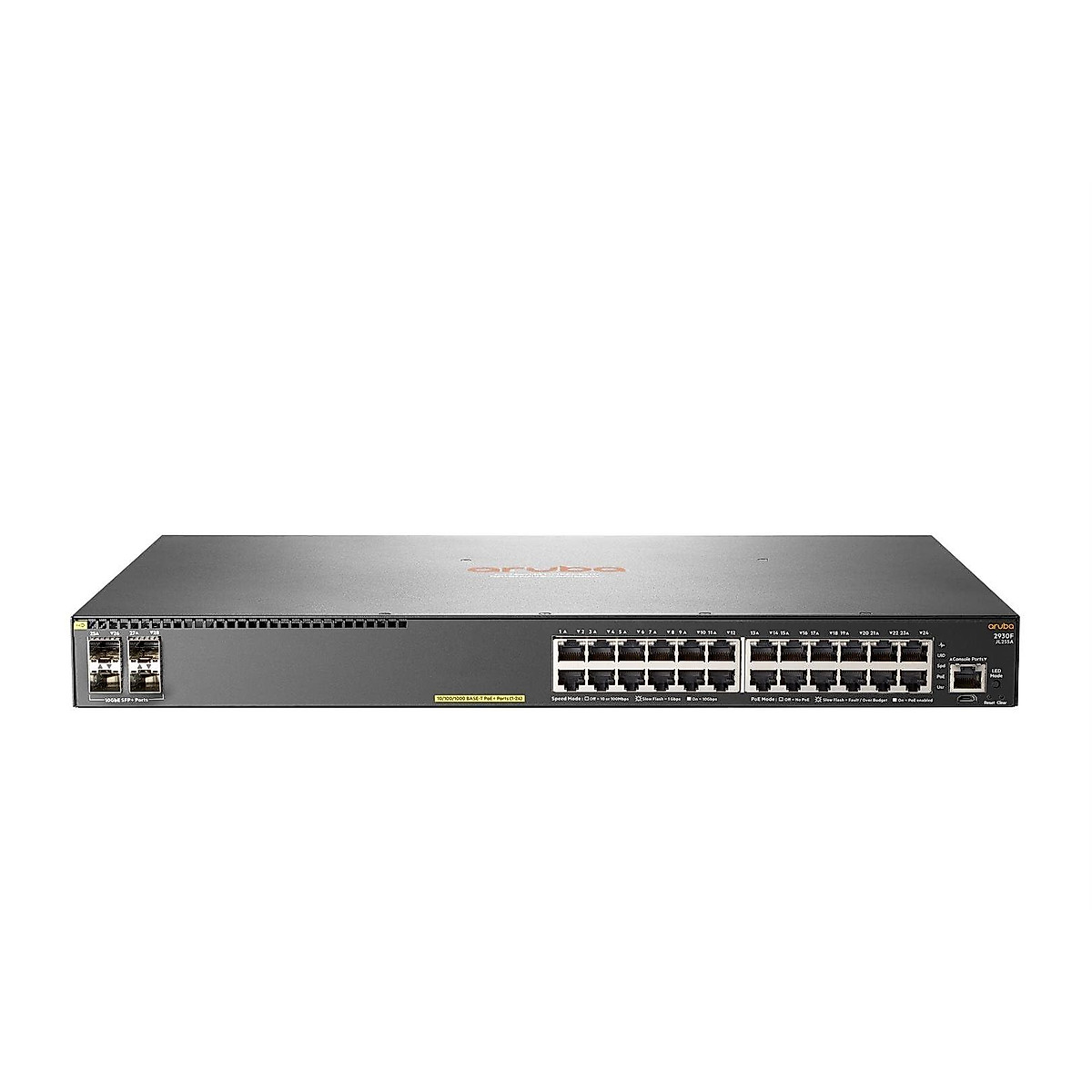 HP JL255A E Aruba 2930F 24G PoE+ 4SFP+ Switch