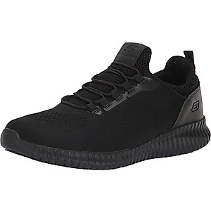 Skechers Men's Cessnock Food Service Shoe, Black, 14 Wide