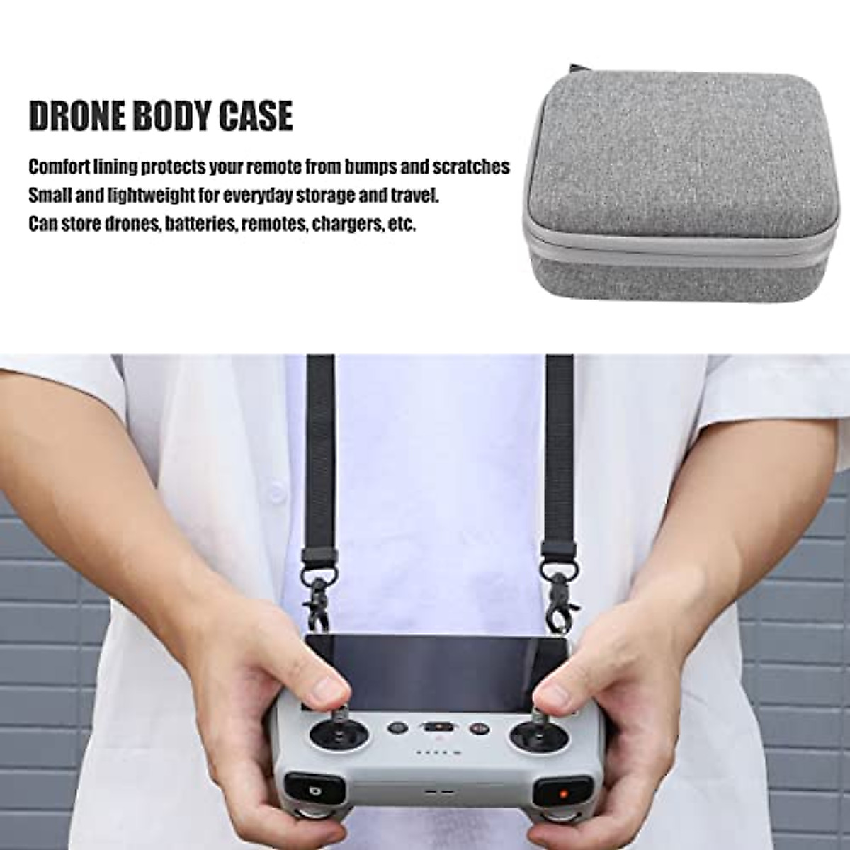 Drone Body Case, Lightweight Drone Storage Bag Excellent Protection Shockproof Waterproof for for Mini 3 Pro Remote Controller