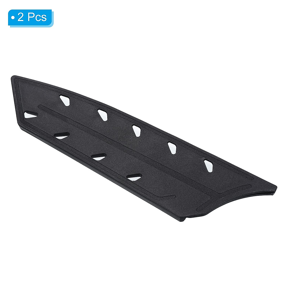 PATIKIL Plastic Safety Knife Cover Sleeves for 8" Chef Knife or 7" Santoku Knife, 2 Pack Knives Edge Guard Blade Protector Universal Knife Sheath, Black