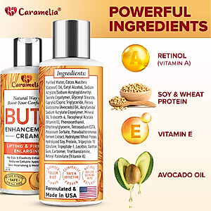Caramelia Butt Enhancement & Enlargement Cream - Works for Your Buttocks - Butt Becomes Tightened and More Elastic without Injections - Lifts Muscles, Creating Beautiful Picture of Self-Confident Lady