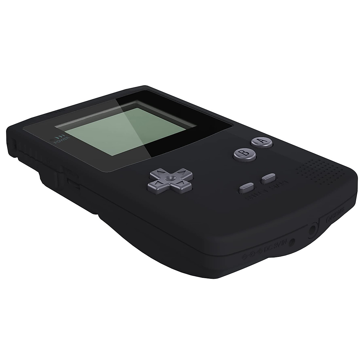 IPS Ready Upgraded eXtremeRate Black Replacement Shell Full Housing Cover & Black Screen Lens for Gameboy Color – Fit for GBC OSD IPS & Regular IPS & Standard LCD – Console & IPS Screen Without