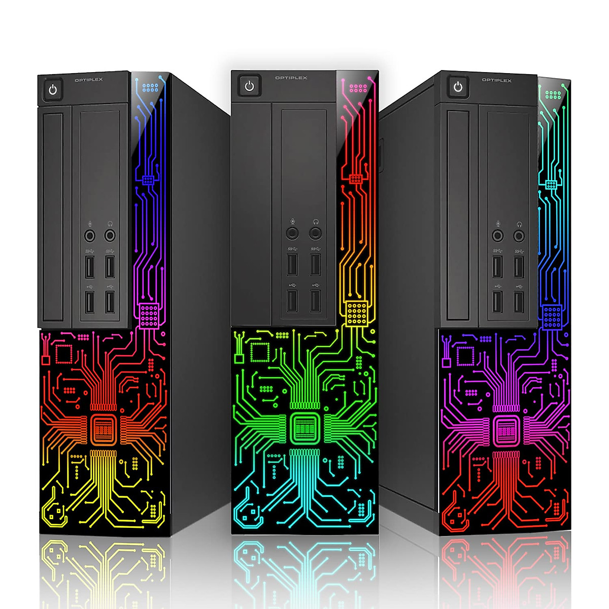 Dell Gaming OptiPlex Desktop RGB Computer PC | Intel Core i5 | AMD RX 550 4GB GDDR5 | 16GB RAM 512GB SSD | RGB Gaming Keyboard & Mouse WiFi | Windows 10 HDMI (Renewed)