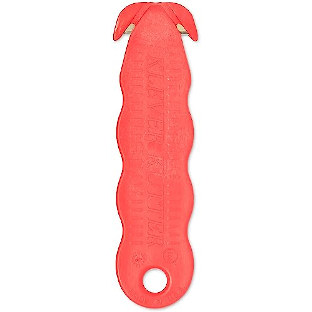 San Jamar KK403 Klever Kutter Safety Box Cutter Knife, Red (3 Pack)