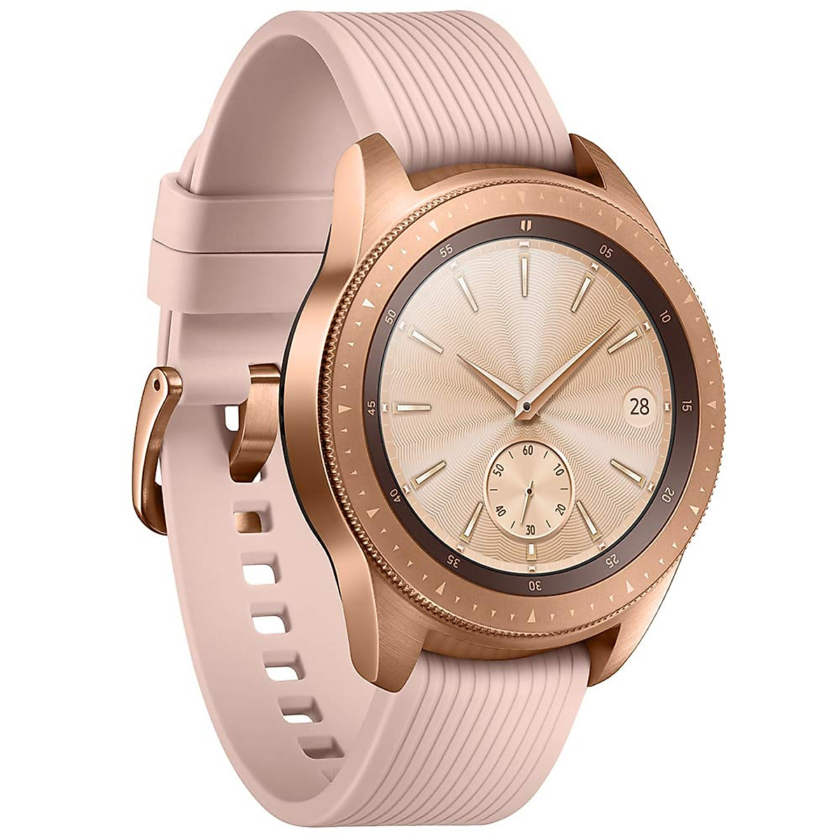 Samsung - Galaxy Watch Smartwatch 42mm Stainless Steel LTE SM-R815UZDAXAR GSM Unlocked - Rose Gold (Renewed)